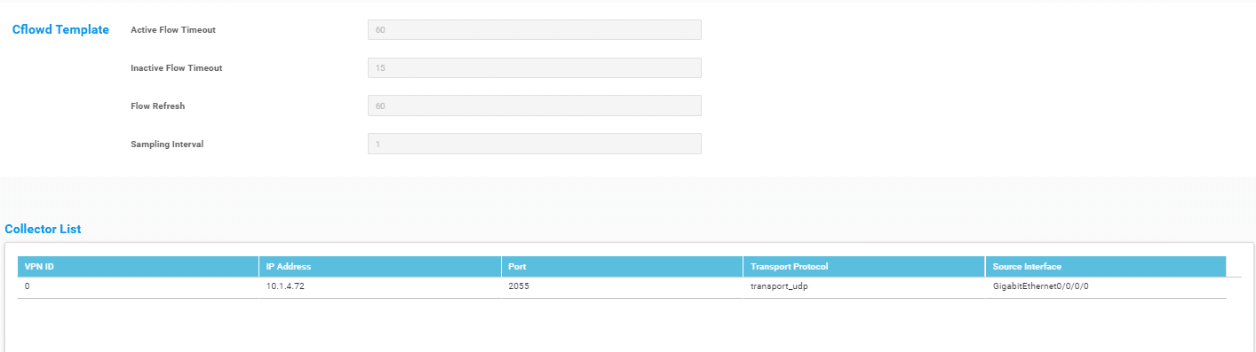 How to configure Viptela IPFIX exports